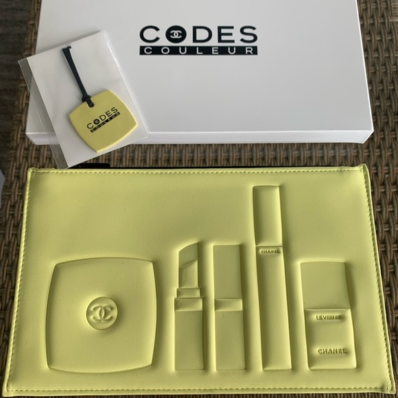 CHANEL | Bags | Nib Chanel Codes Couleur Cosmetic Pouch | Poshmark